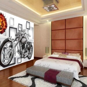 3D Motorcycle Transport L13227 Removable Wallpaper Self Adhesive ...