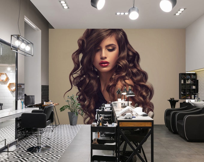3D Classic Style L15423 Hair Cut Salon Barber Shop Commercial Removable ...
