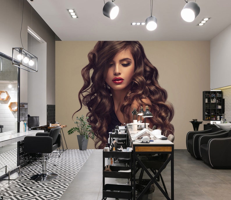 3D Elegant Long Hair L15679 Hair Cut Salon Barber Shop Commercial ...