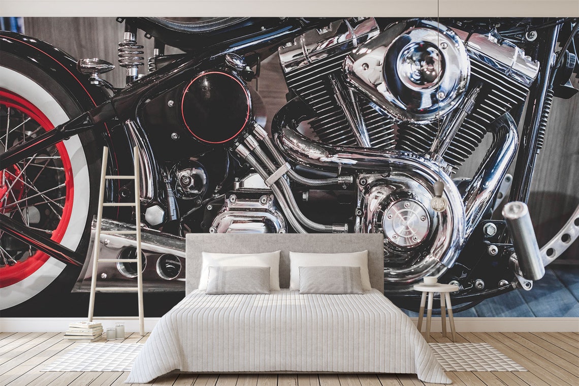 3D Outstanding Motorcycle Transport L1113 Removable Wallpaper Self ...