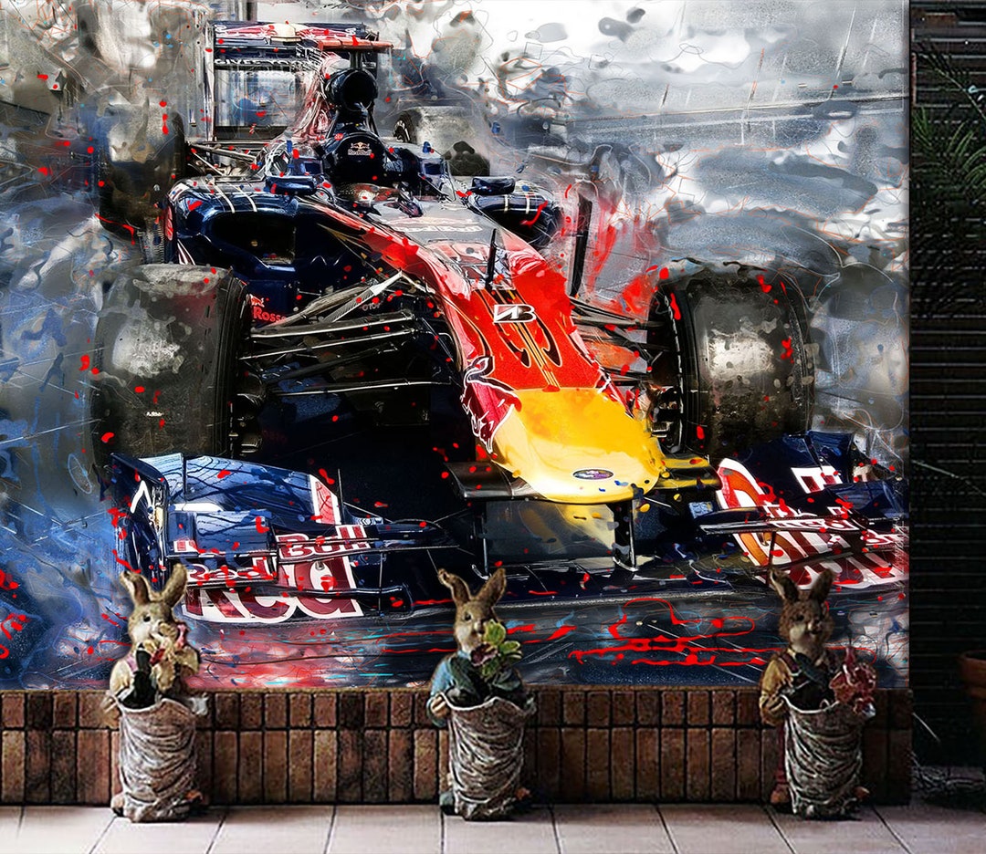 3D Fantasy Super Racing Car Transport L1040 Removable Wallpaper Self ...