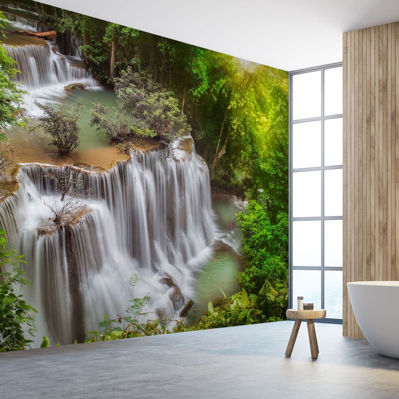 Waterfall Wall Decal - Etsy