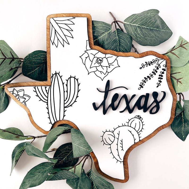 Texas Wood Sign - Etsy