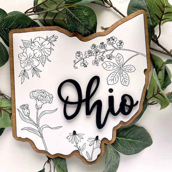 Ohio Wood Sign - Etsy