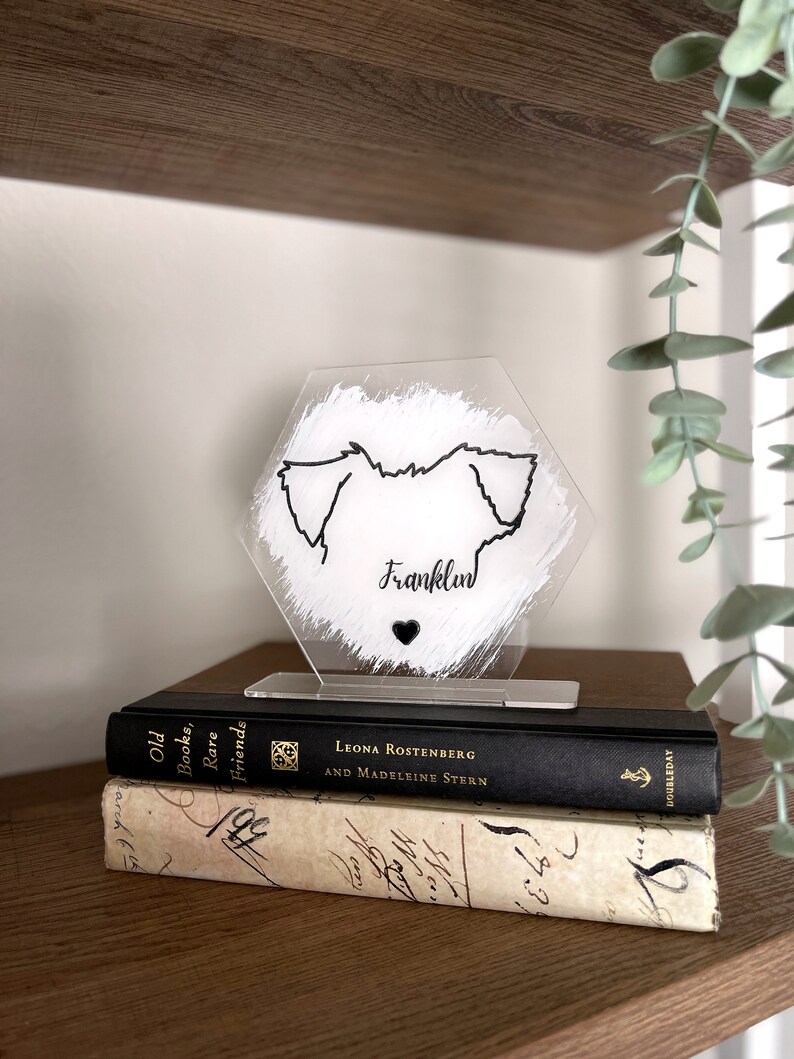 Custom Pet Ear Acrylic Sign Dog Ear Shelf Art Pet Portrait - Etsy