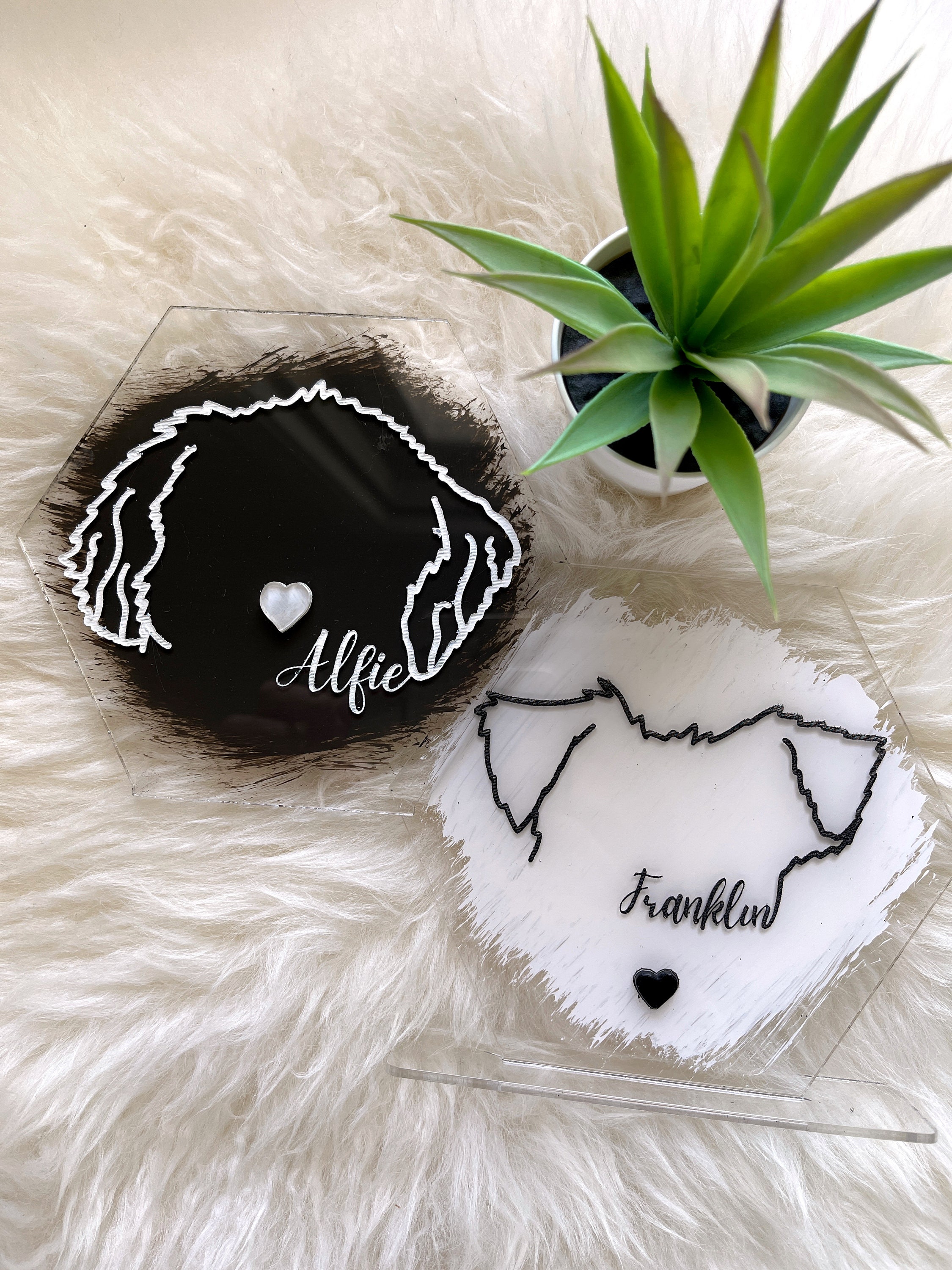 Custom Pet Ear Acrylic Sign Dog Ear Shelf Art Pet Portrait - Etsy