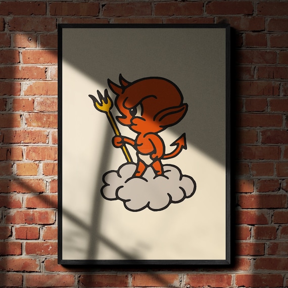 Traditional Baby Devil Tattoo