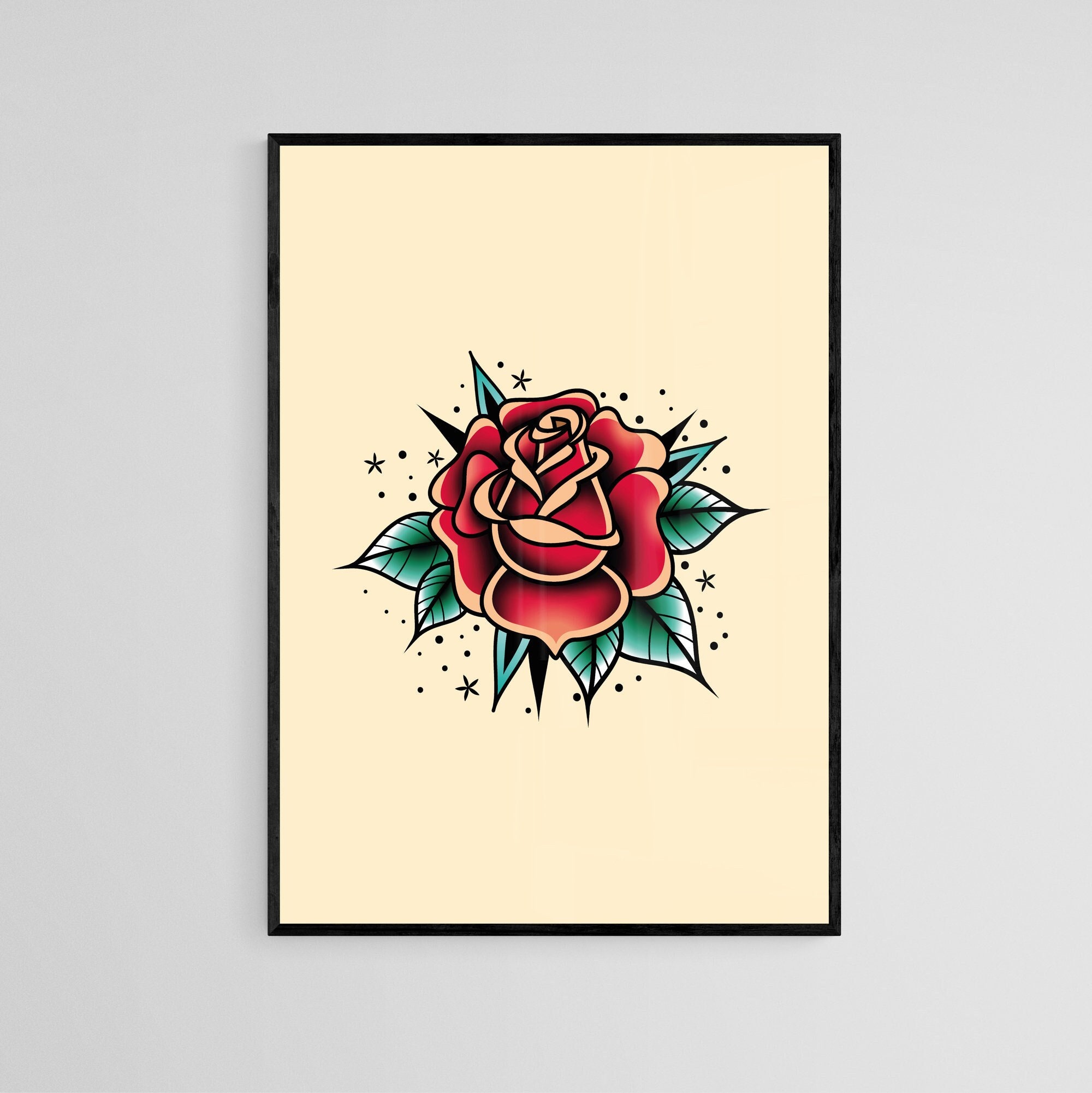 Traditional Style Flower Tattoo