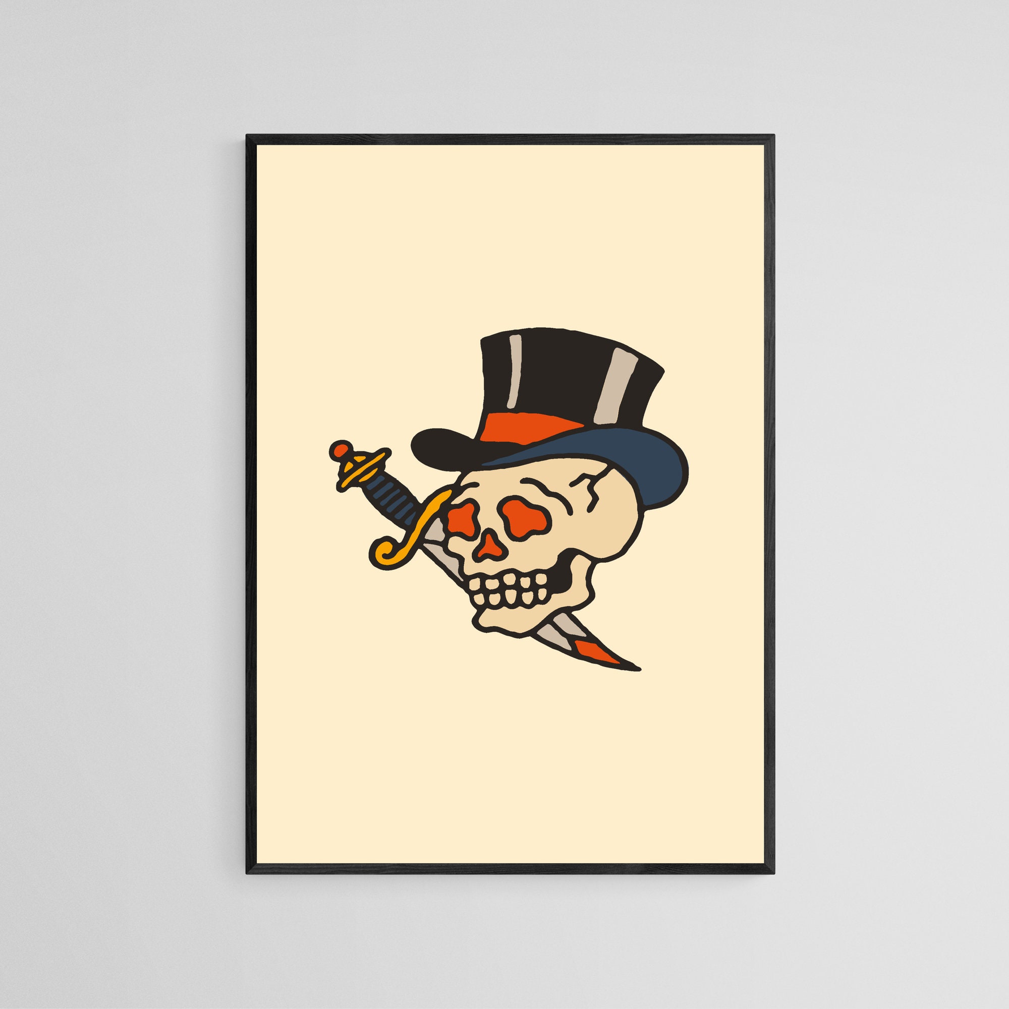 Skull With Snapback Tattoo
