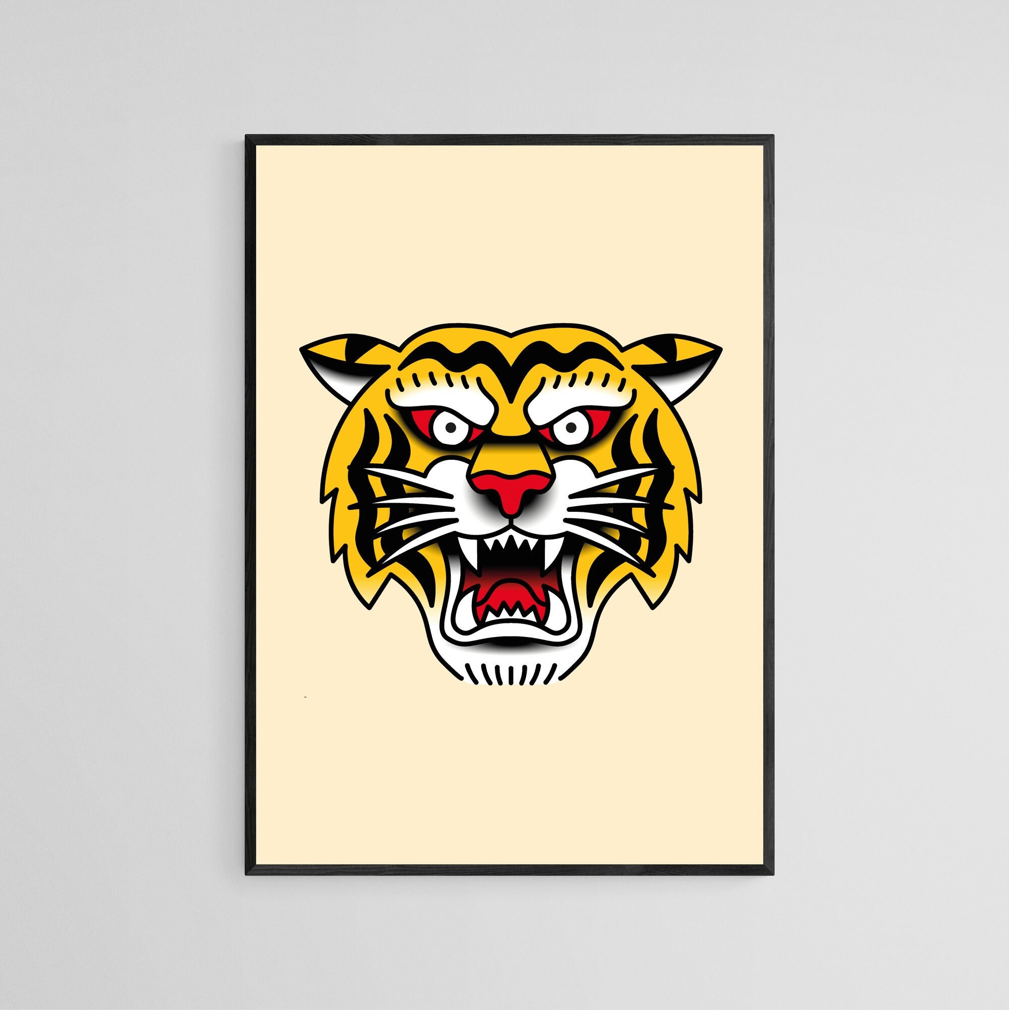 Japanese Tiger Head Drawing