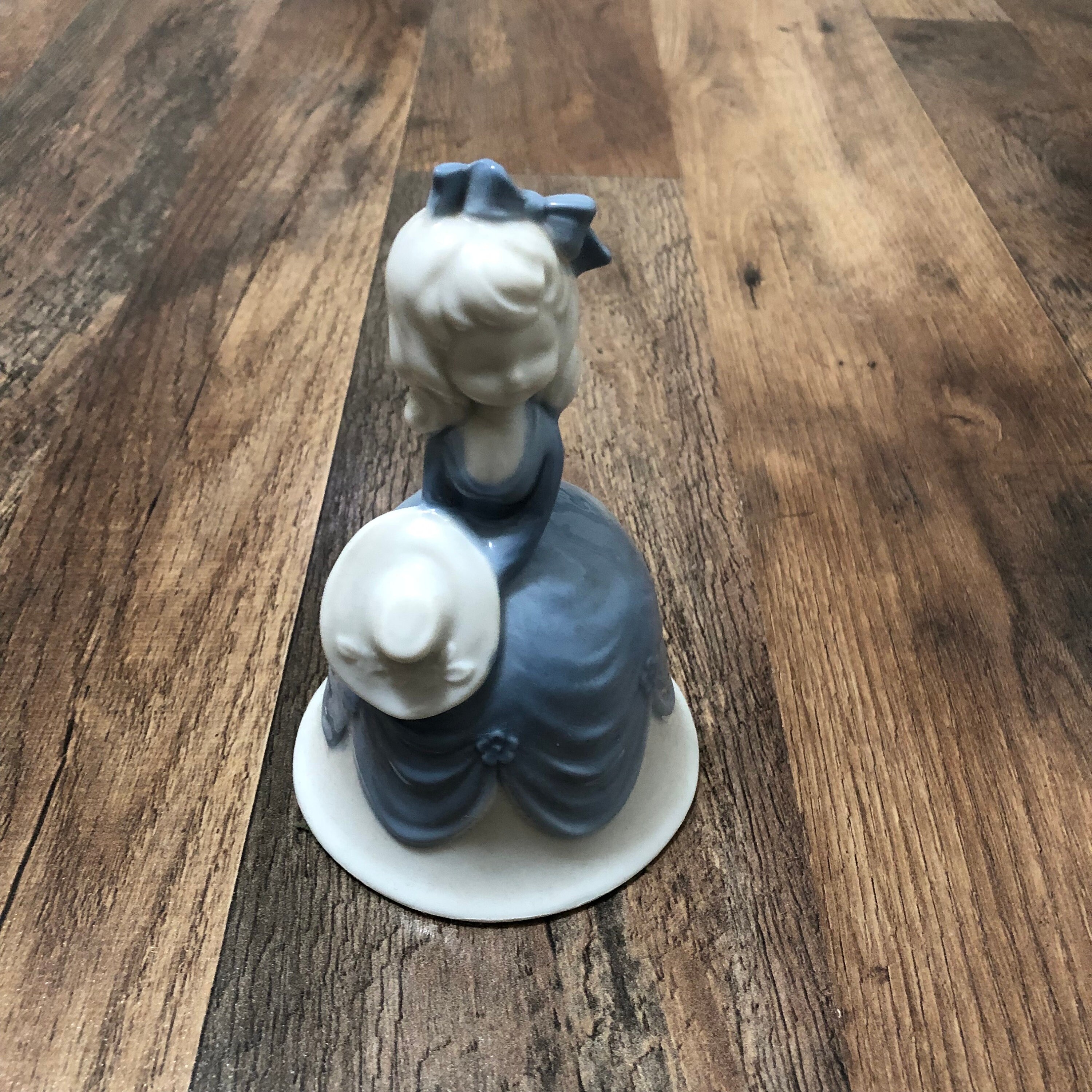 Vintage 1950's Enesco Blue & White Porcelain Southern Belle Figurine ...