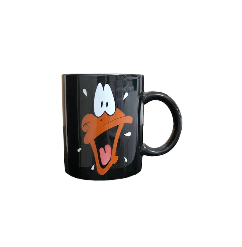 Vintage 1991 Warner Bros. Inc. Black Daffy Duck Coffee Cup Mug - Etsy