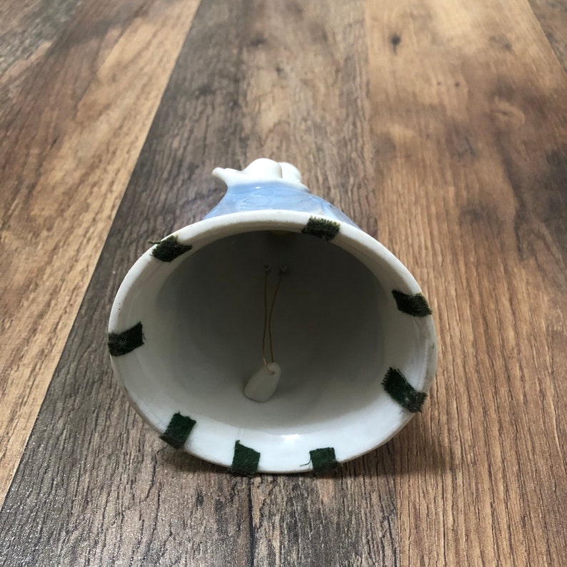 Vintage 1950's Enesco Blue & White Porcelain Southern Belle Figurine ...