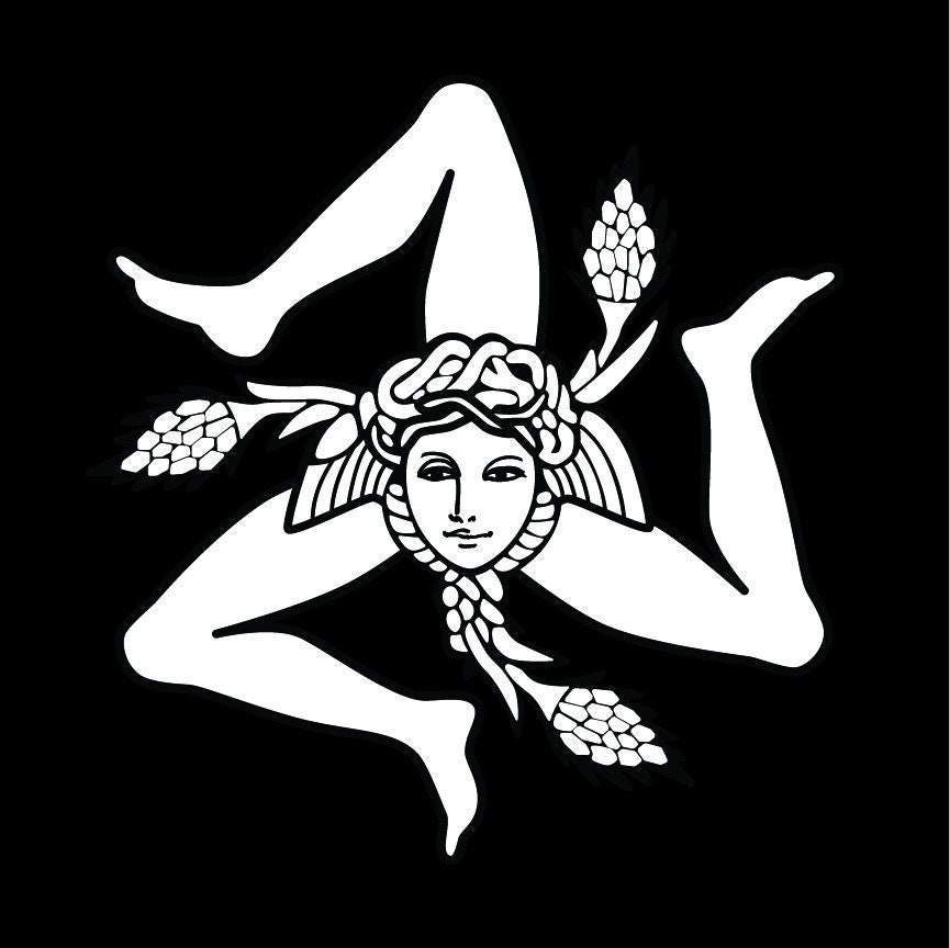 Italian T-shirt TRINACRIA Symbol of Sicily/sicilia UNISEX Tee - Etsy