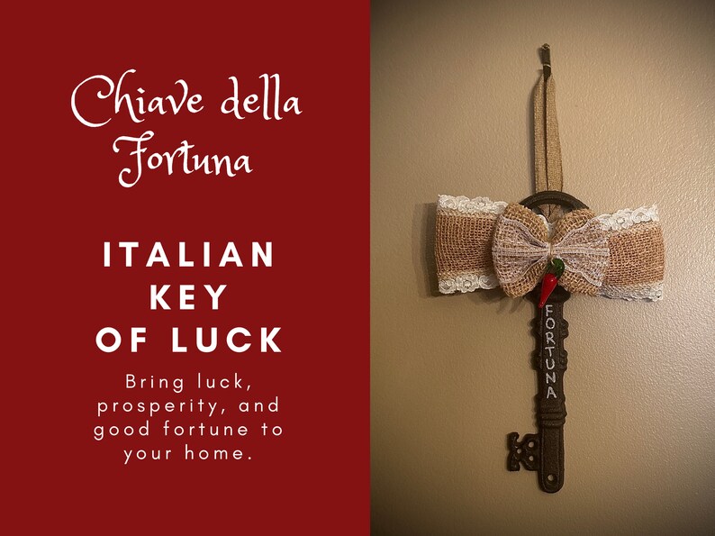 Italian Key of Luck - Handmade Fortuna Home Blessing - Etsy