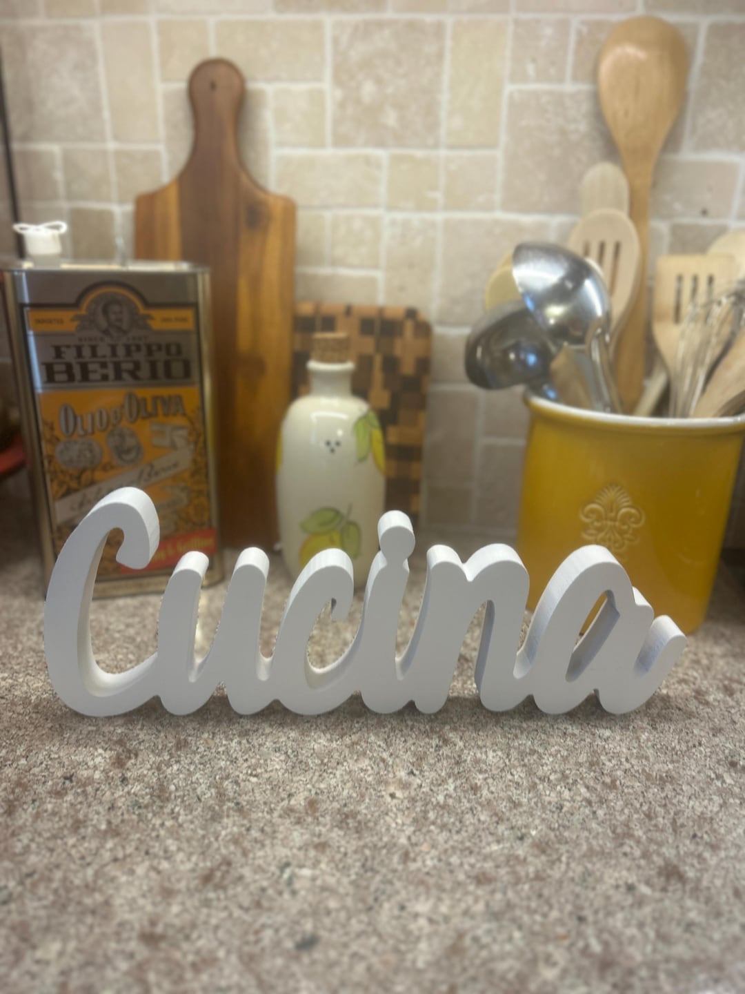 Cucina Wood Sign • Italian Kitchen Decor • Italian Home Decor • Rustic ...