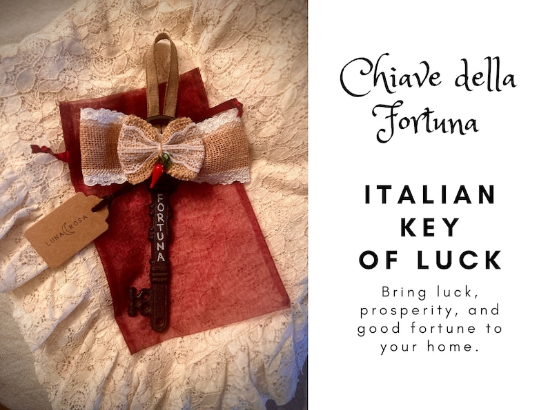 Italian Key of Luck - Handmade Fortuna Home Blessing - Etsy