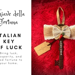 Italian Key of Luck - Handmade Fortuna Home Blessing - Etsy