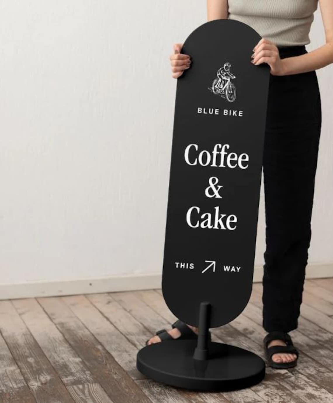 Large Standing Curve Sign - Etsy