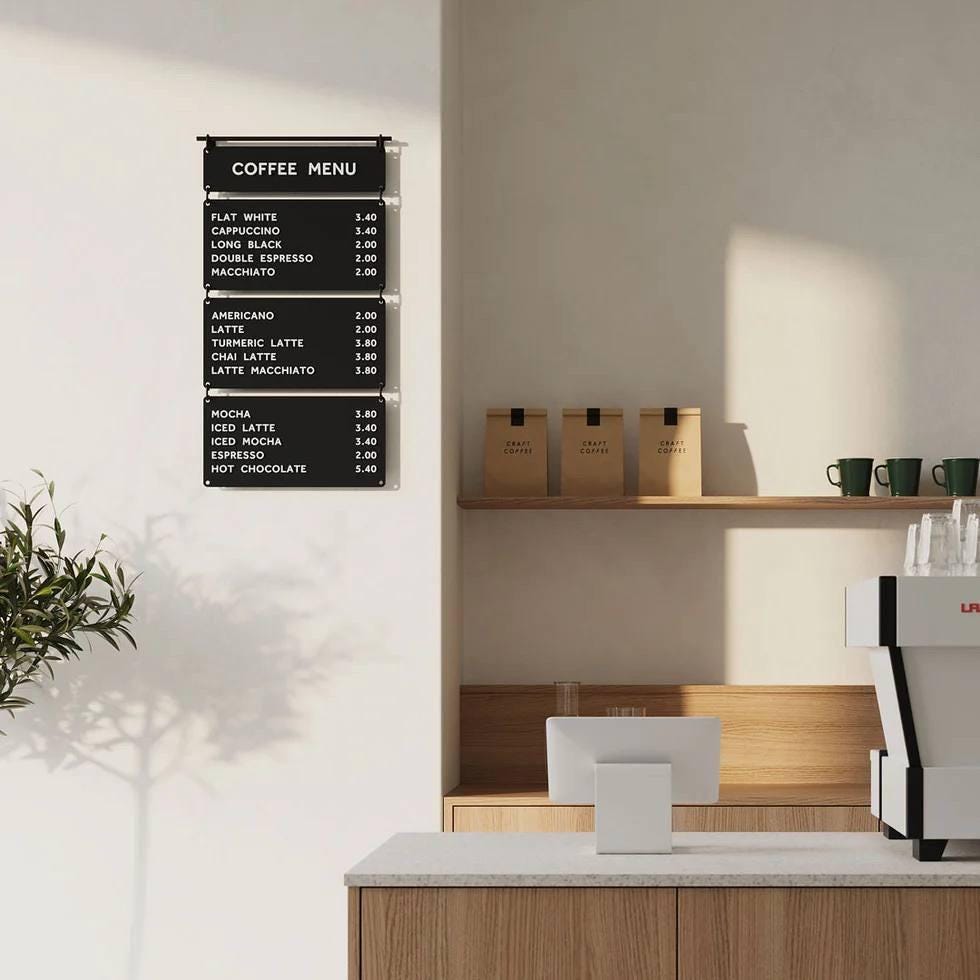 Hanging Cafe Sign - Etsy