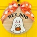 Cute Ghost Hey Boo Door Sign - Etsy