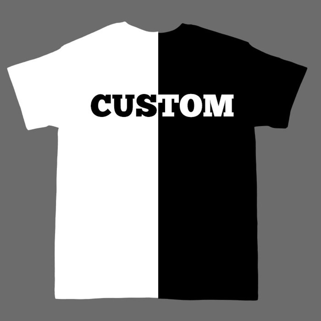 Custom Two-toned T-shirt - Etsy
