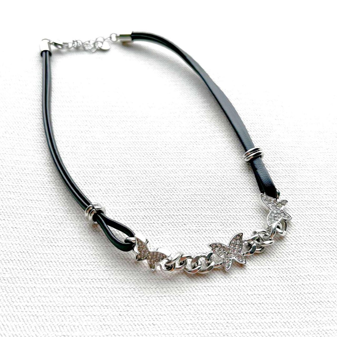 Life is Strange Inspired Butterfly Choker, Chloe Price Black Leather ...