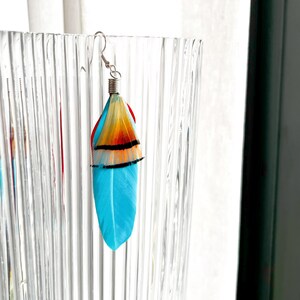 Life is Strange Inspired Rachel Amber Feather Earring, Blue Feather ...