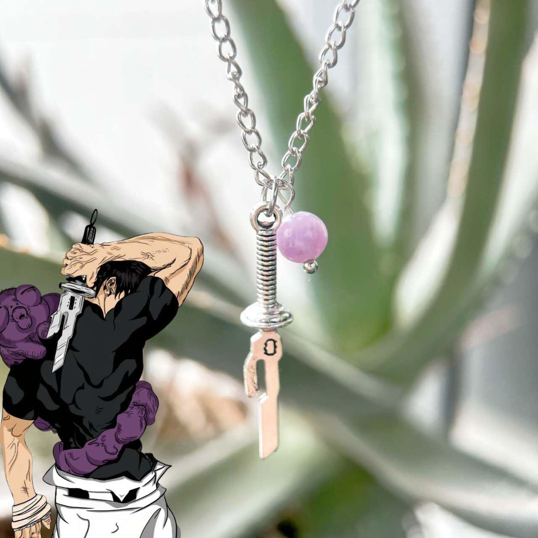 Jujutsu Kaisen Fushiguro Toji Inspired Sword Necklace, Inverted Spear ...