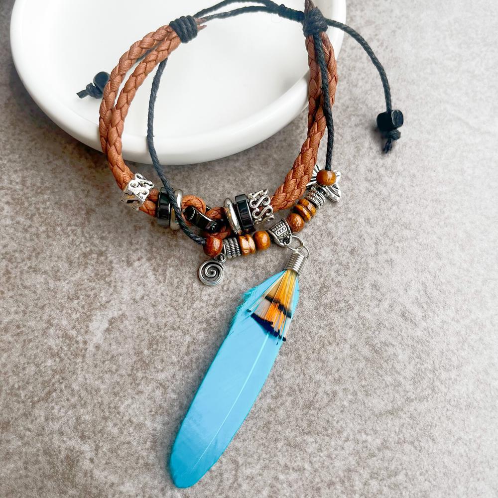 Life is Strange Inspired Blue Feather Bracelet, Rachel Amber Bracelet ...