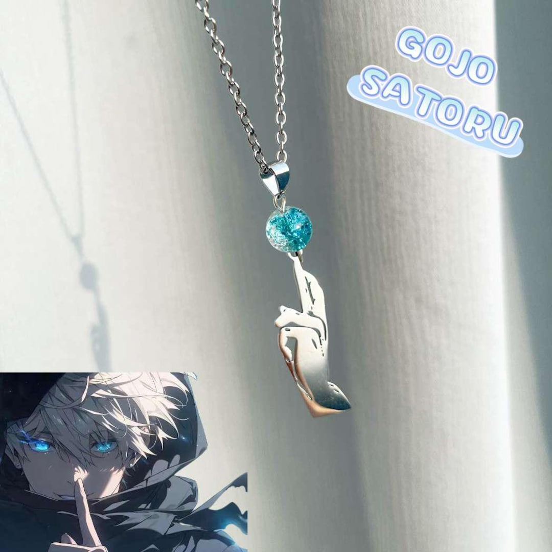 Satoru Gojo Inspired Necklace, Jujutsu Kaisen Inspired Necklace, Anime ...