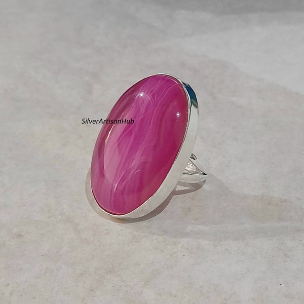 Pink Gemstone Ring - Etsy