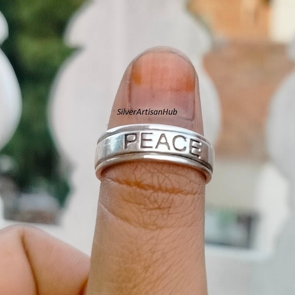 Peace Sign Ring - Etsy