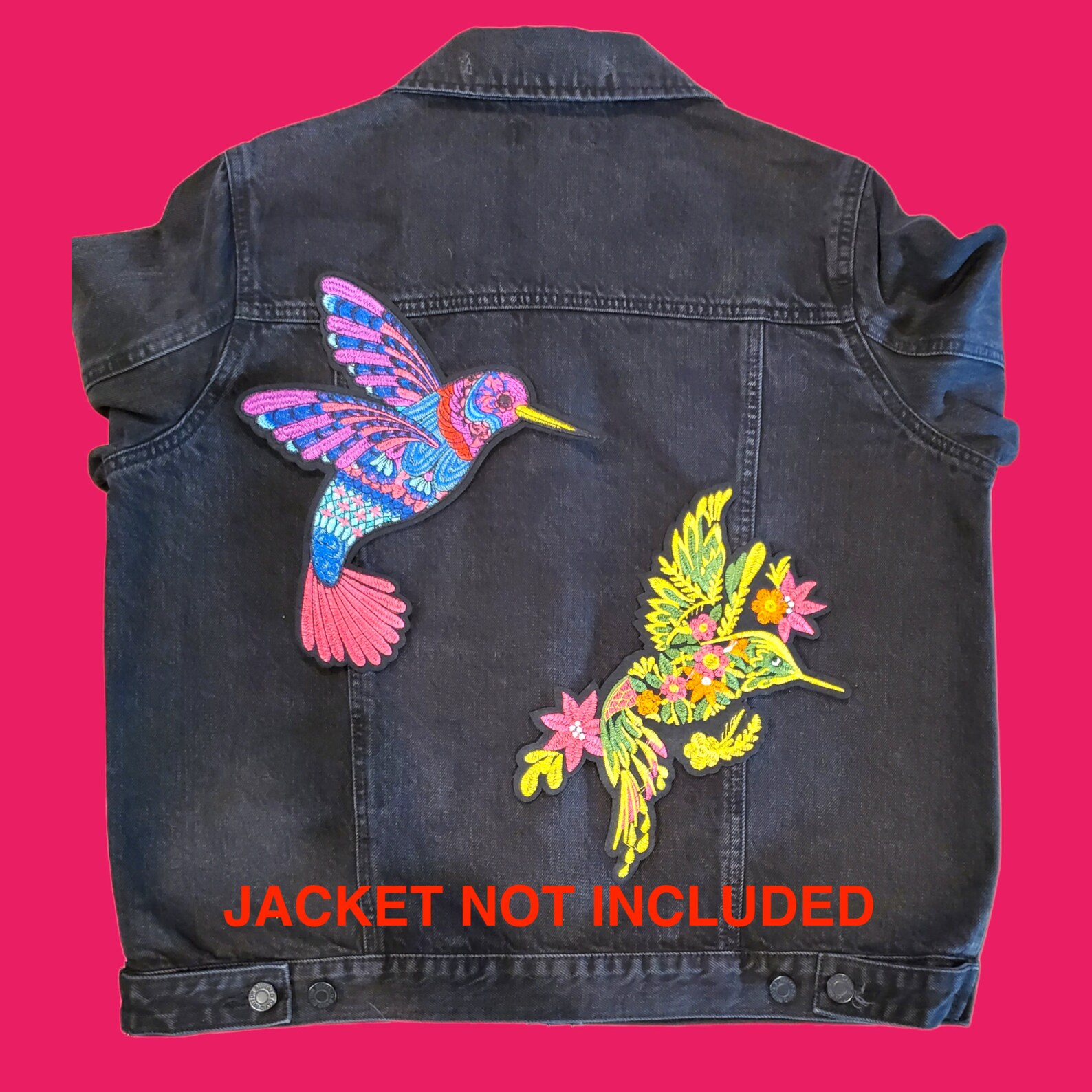 Mexican Embroidered COLIBRI / Hummingbird Design Embroidered Iron/sew ...
