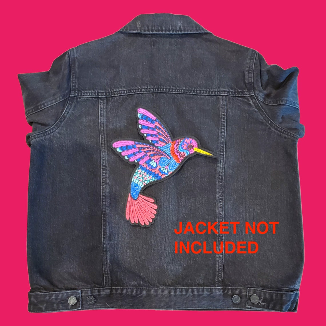 Mexican Embroidered COLIBRI / Hummingbird Design Embroidered Iron/sew ...