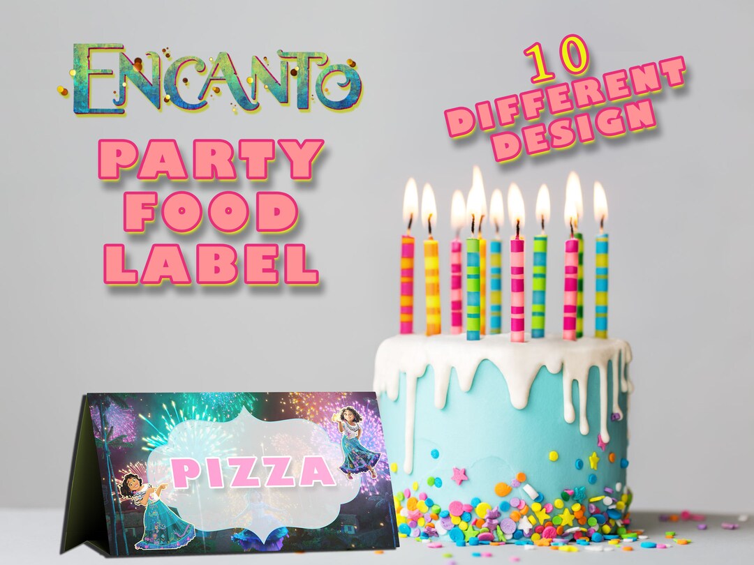 Encanto Food Labels Encanto Food Tents Supplies Encanto - Etsy