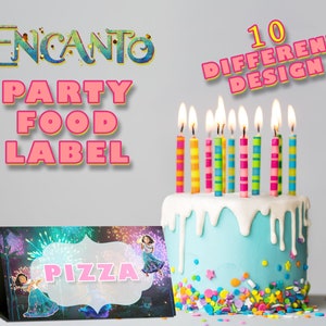 Encanto Food Labels, Encanto Food Tents Supplies, Encanto Place Cards ...
