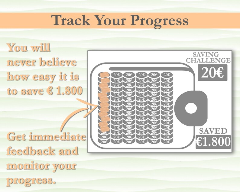 Money Saving Challenge Tracker, Printable Money Tree Spell, Envelope ...