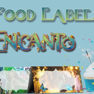 Encanto Food Labels, Encanto Food Tents Supplies, Encanto Place Cards ...