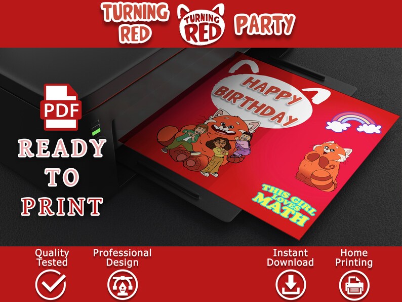 Turning Red Chip Bag Label, Turning Red Chips Party, Theme Birthday ...