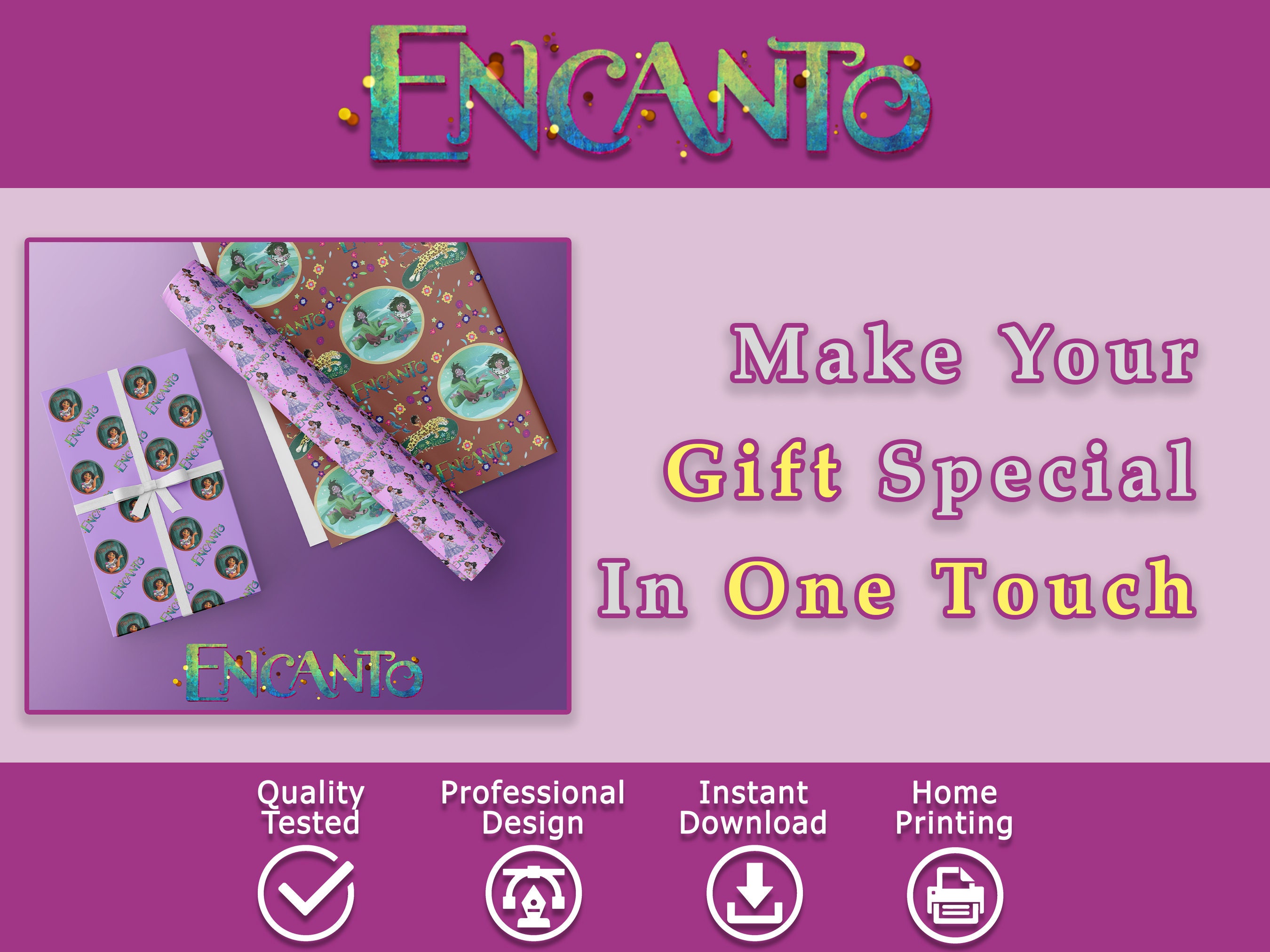 Encanto Seamless Digital Paper Encanto Bruno Paper Gift - Etsy