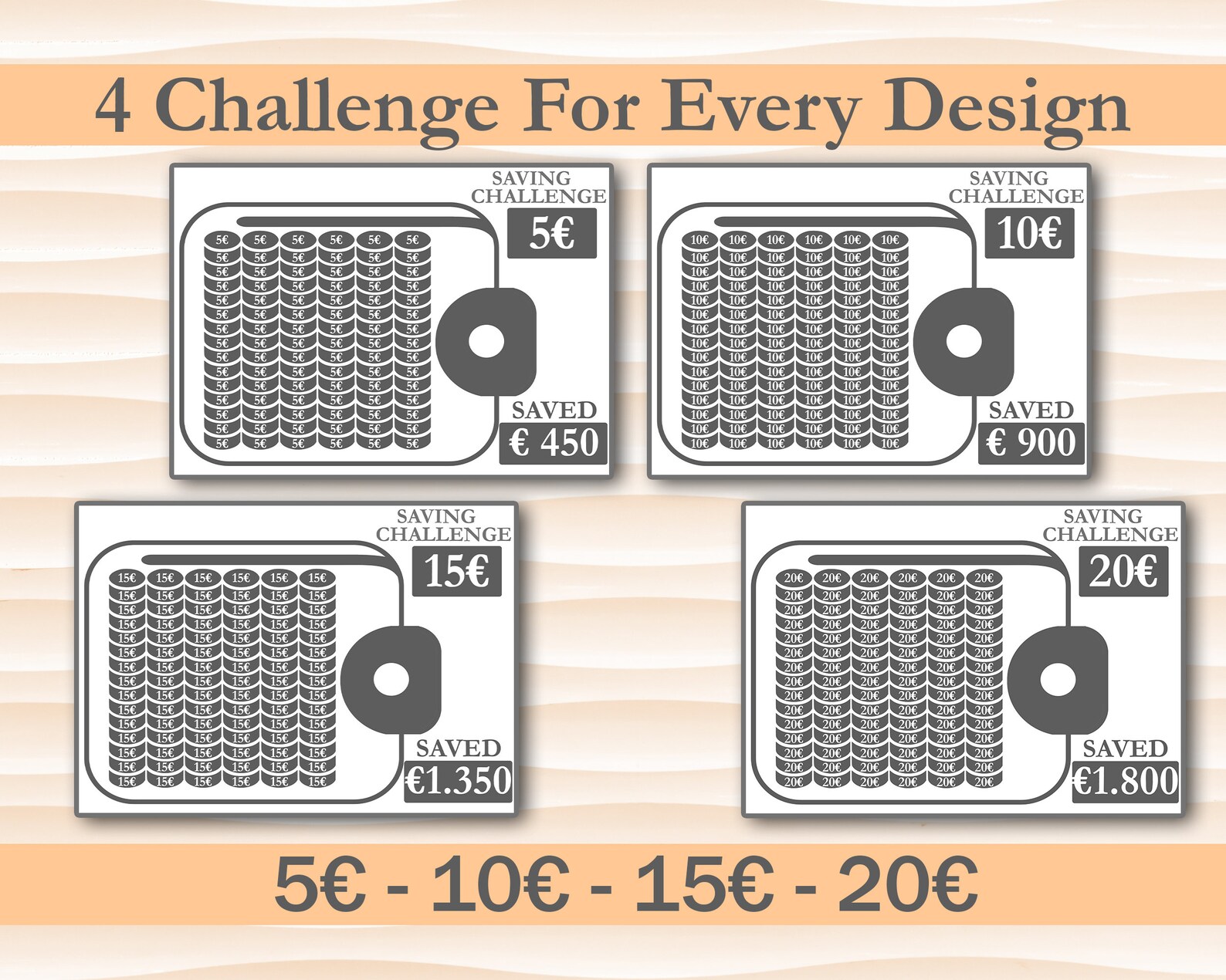 Money Saving Challenge Tracker Printable Money Tree Spell - Etsy