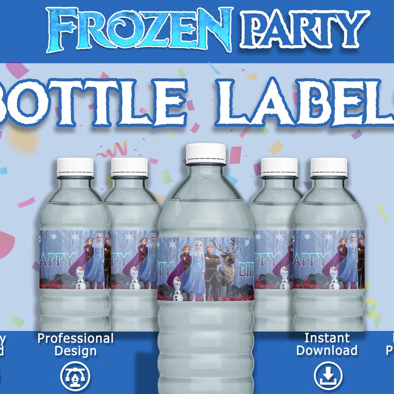 Frozen Labels - Etsy
