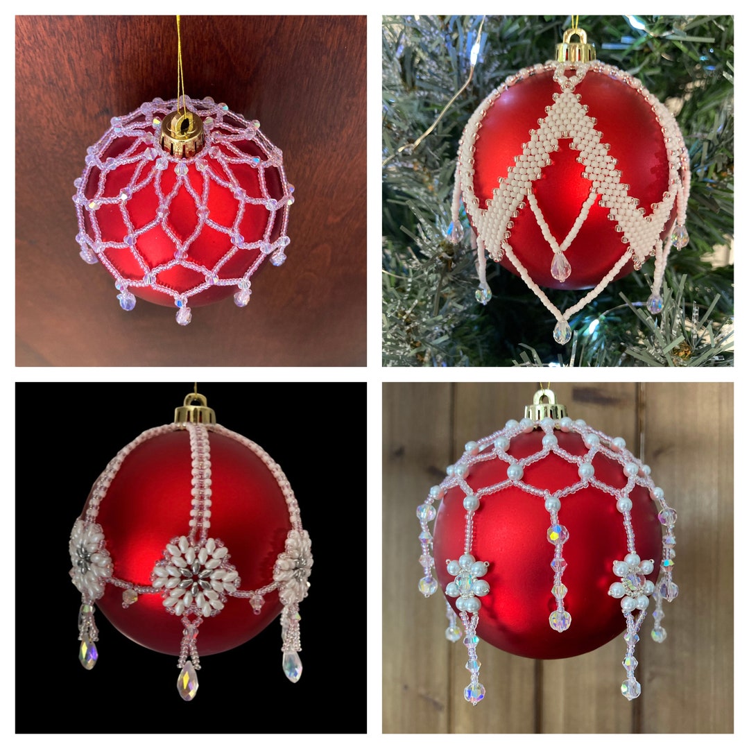 Beaded Christmas Ornament Pattern Multi Patterns Ornament Tutorial ...