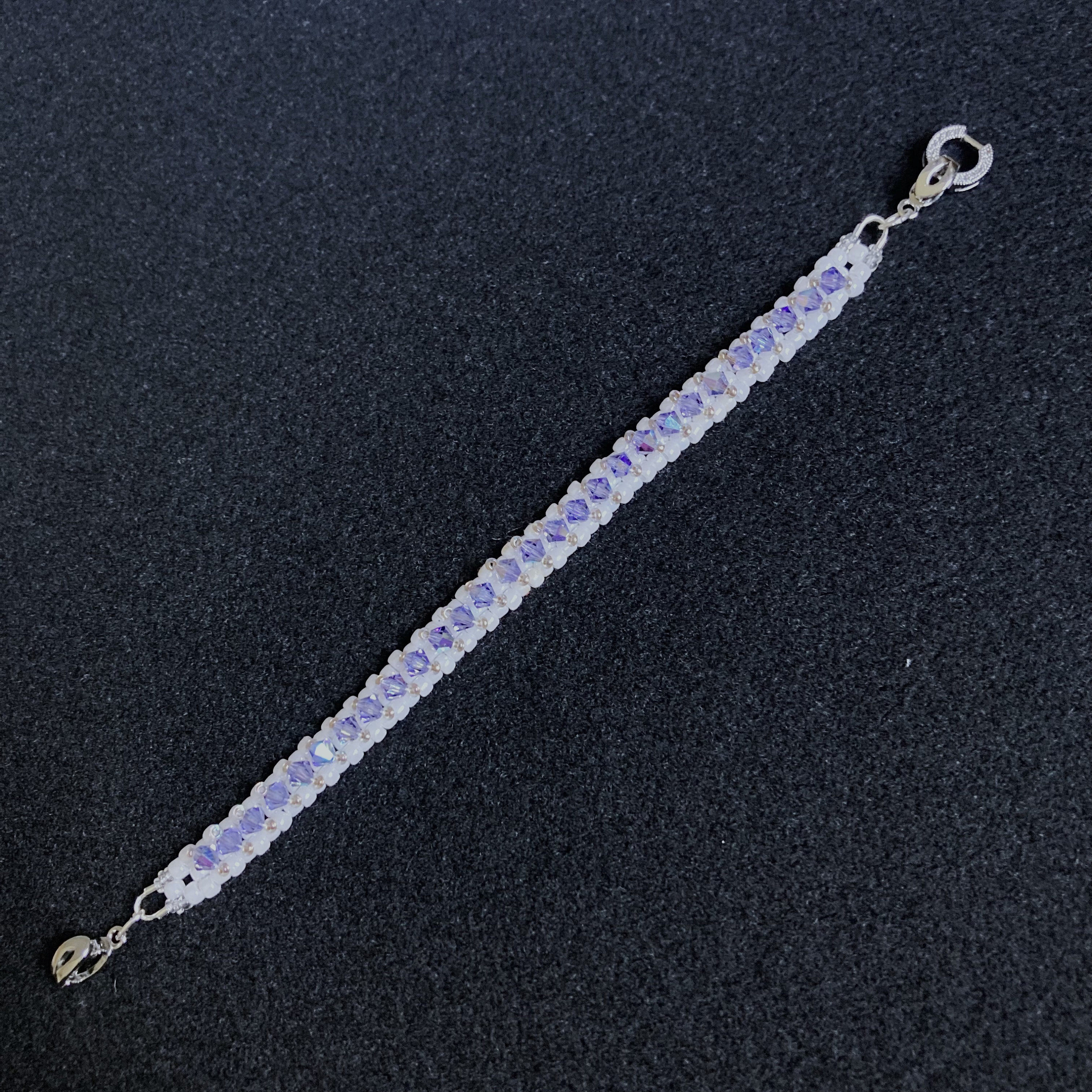 Beaded Bracelet Pattern PDF Tutorial DIY Tennis Bracelet Preciosa ...