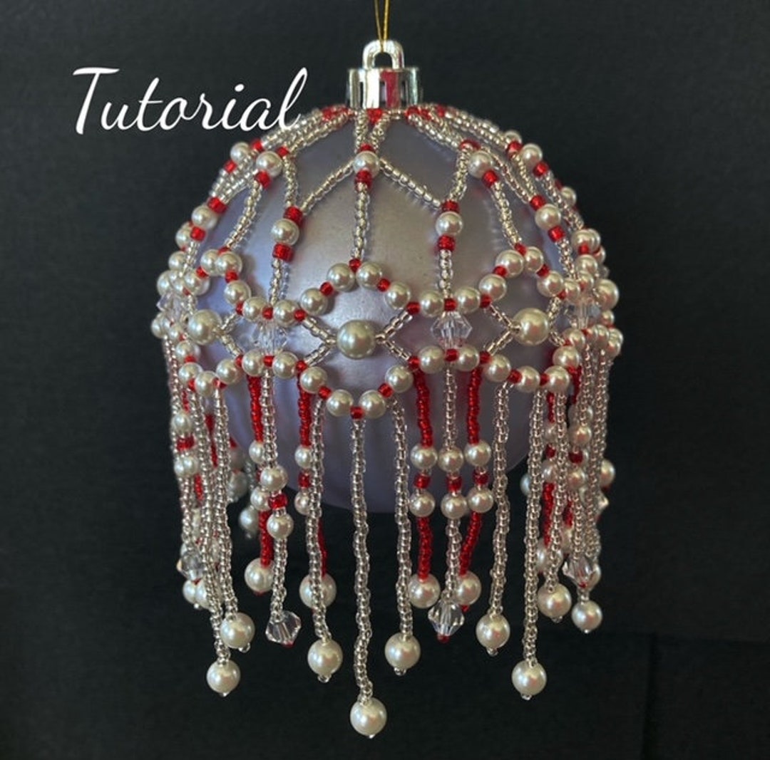 Christmas Ornament Tutorial Ornament Pattern Pearl Fringe Christmas ...