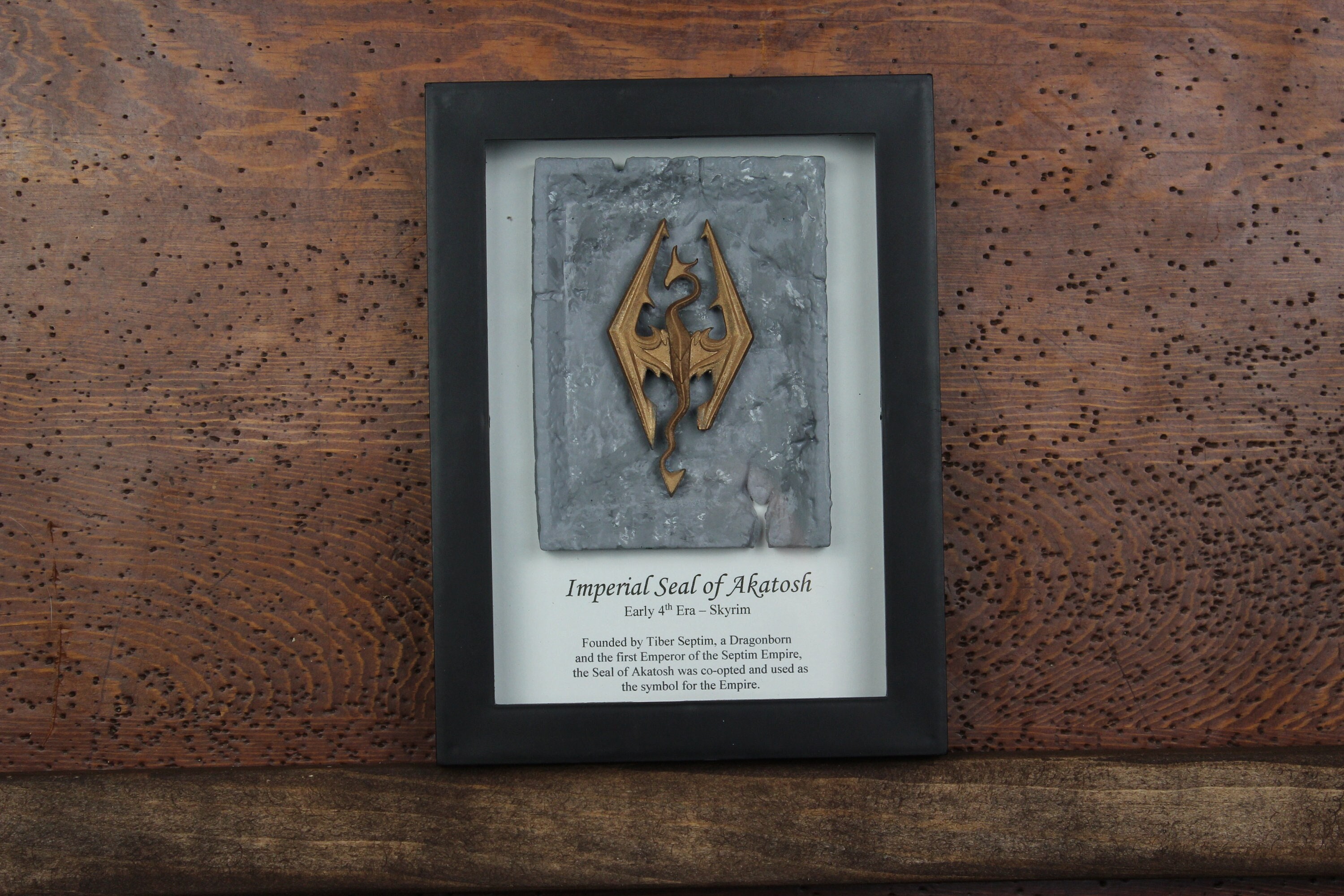Imperal Seal of Akatosh Museum Style Skyrim Display - Etsy Canada