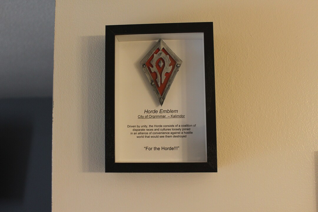 Horde Emblem/ Shield Museum Style Display - Etsy
