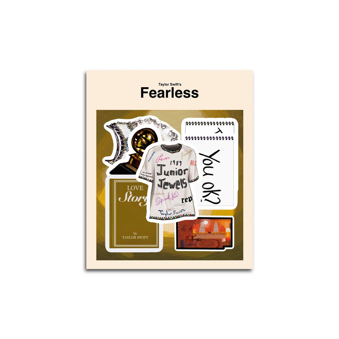 Fearless Taylor Swift Sticker Pack Love Story You Belong With Me Grammy ...