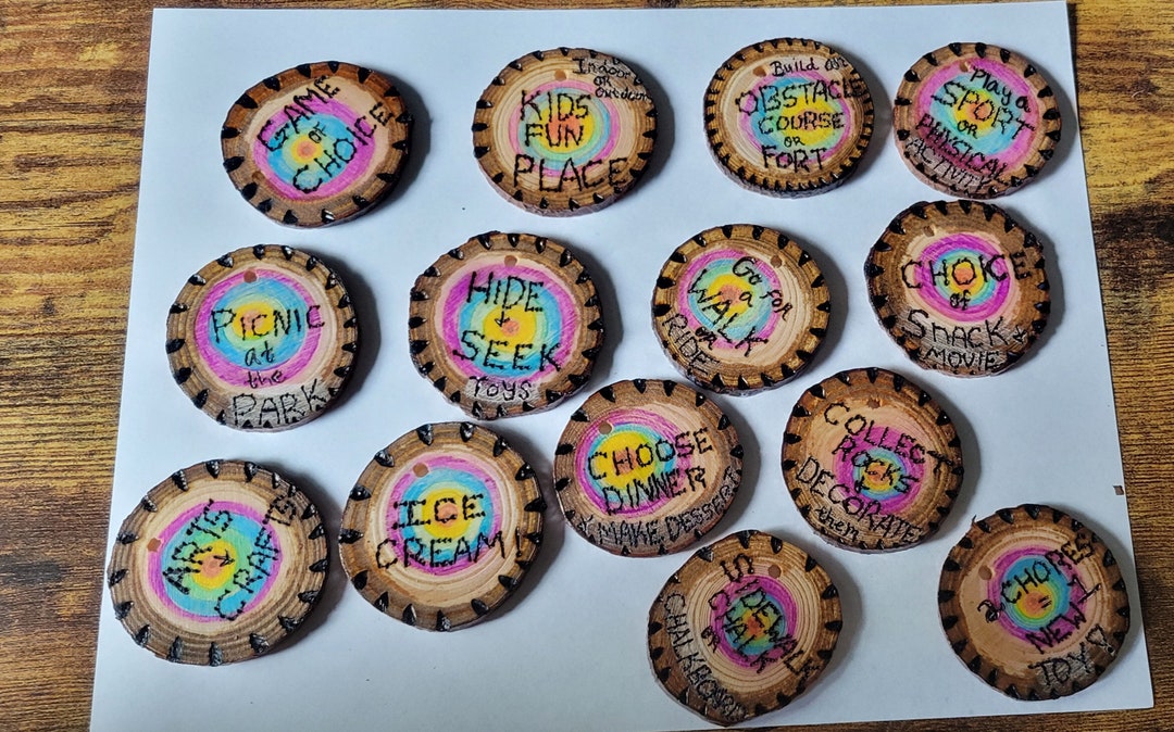 Decision Maker Kids Wood Activity Tokens - Etsy